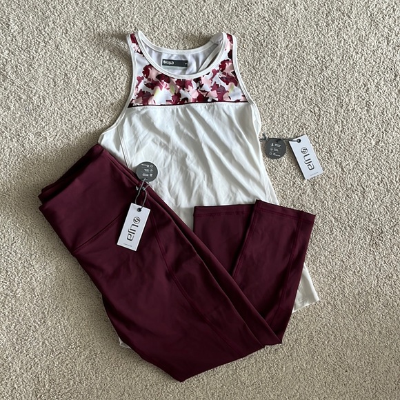 Lija | Pants & Jumpsuits | Nwt Lija Bracket Tanil White Floral Tank ...